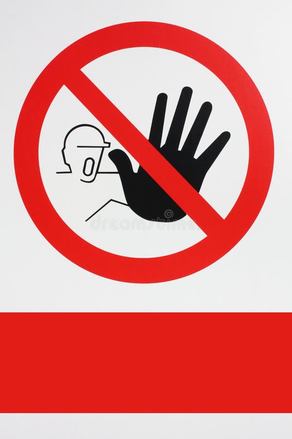 Prohibited. No pass stock image. Image of industrial - 16407689