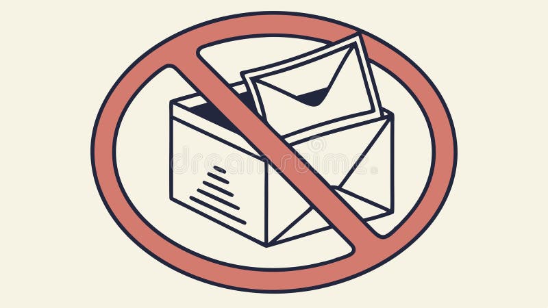 A Prohibited Package or Mail Icon, Do Not Send Symbol Vector Design ...