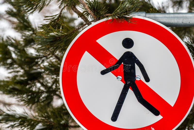 Signboard with Prohibited Symbols Stock Photo - Image of concept ...