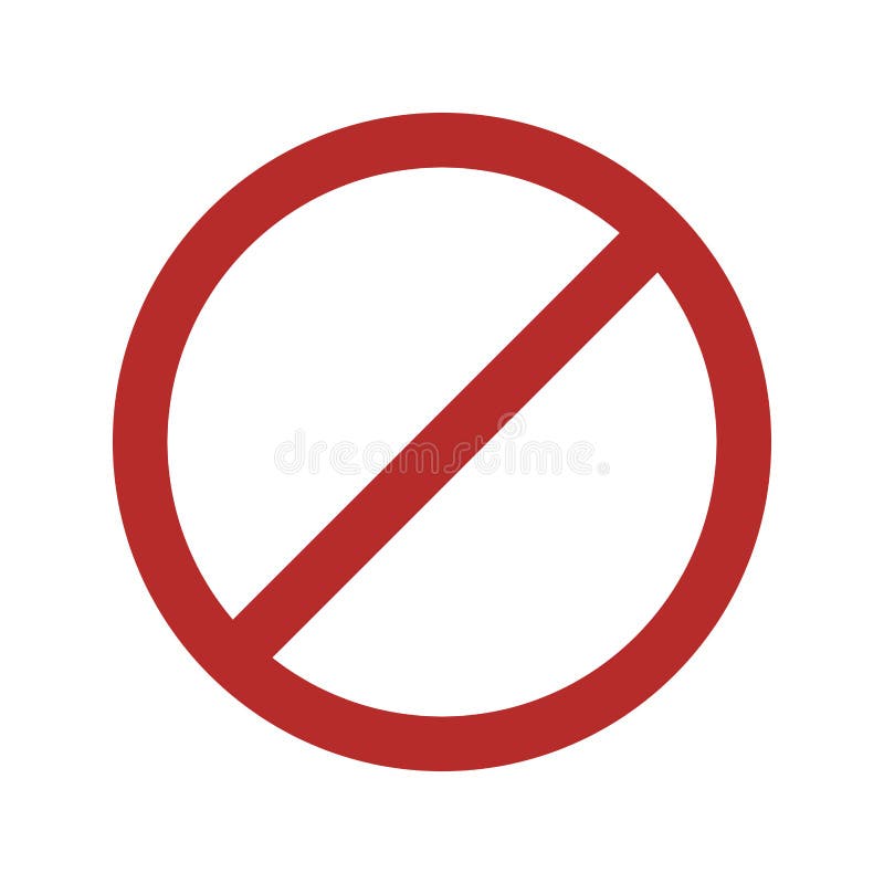 Prohibited Round Sign Road Bubble Speech Stock Illustration ...