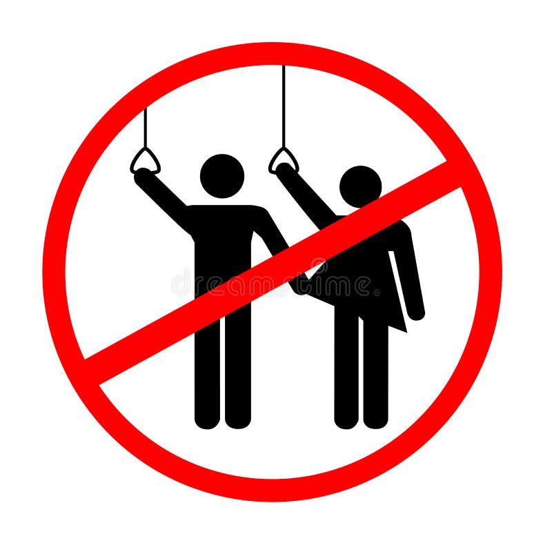 Sexual Harassment Warning Sign Symbol Illustration Stock Vector