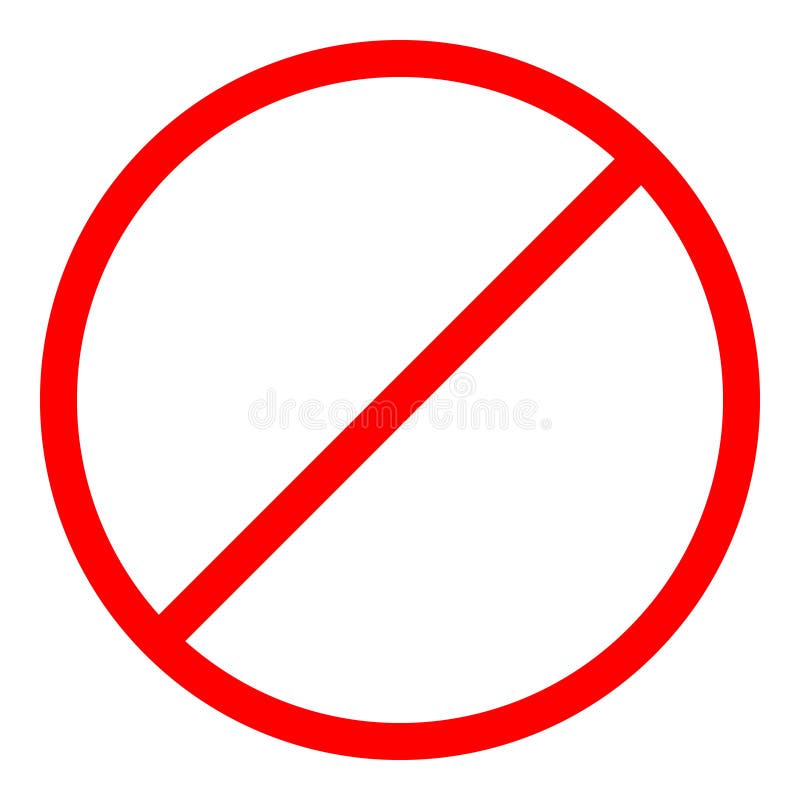 Prohibited Vector Icon Illustration Stock Vector - Illustration of dont ...