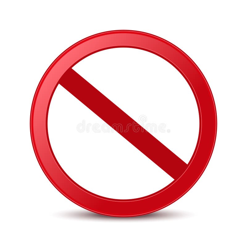 Prohibition No Symbol, Warning and Stop Sign Stock Vector ...