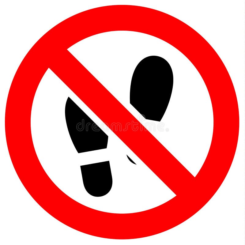 Forbidden Footprints Stock Illustrations – 52 Forbidden Footprints ...