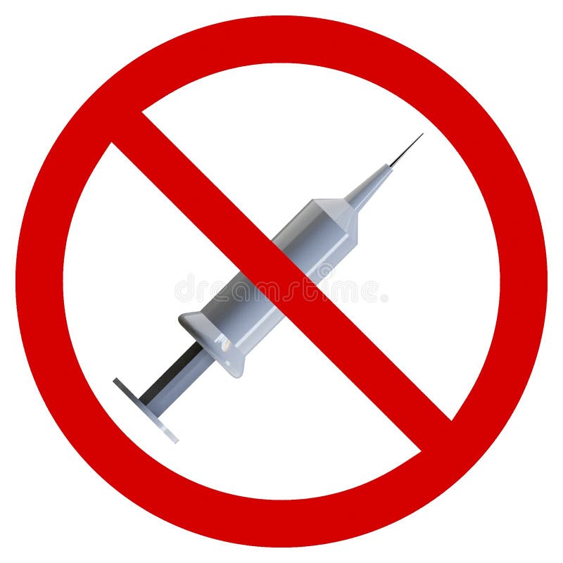 Prohibition Sign in 3D Rendering Stock Illustration - Illustration of ...