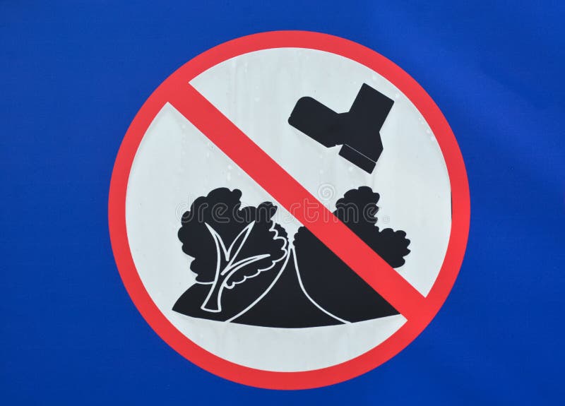 Prohibition Sign: Do Not Step on the Grass in the Park Stock Image ...