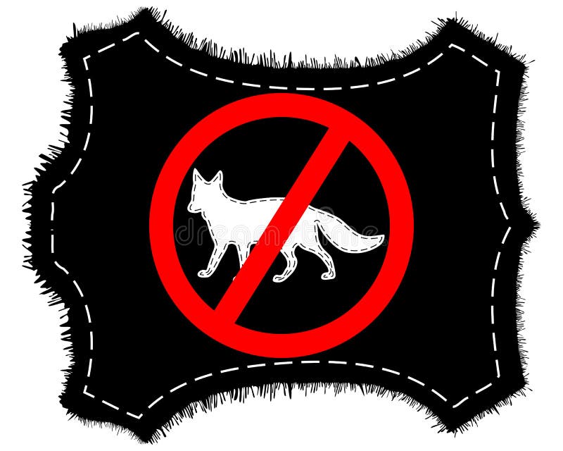 No Fur and leather stock vector. Illustration of illustration - 21025556