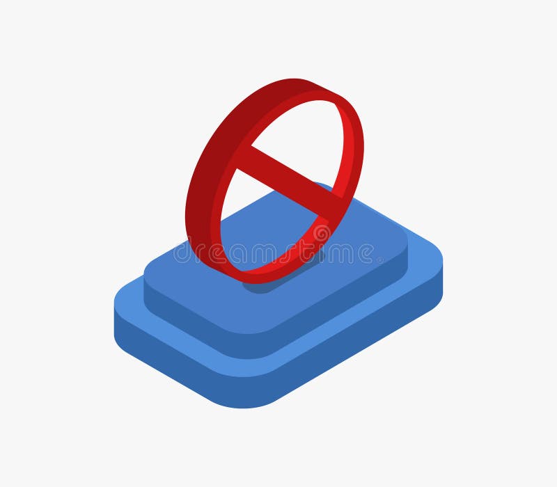 Prohibition Sign Icon Illustrated in Vector on White Background Stock ...