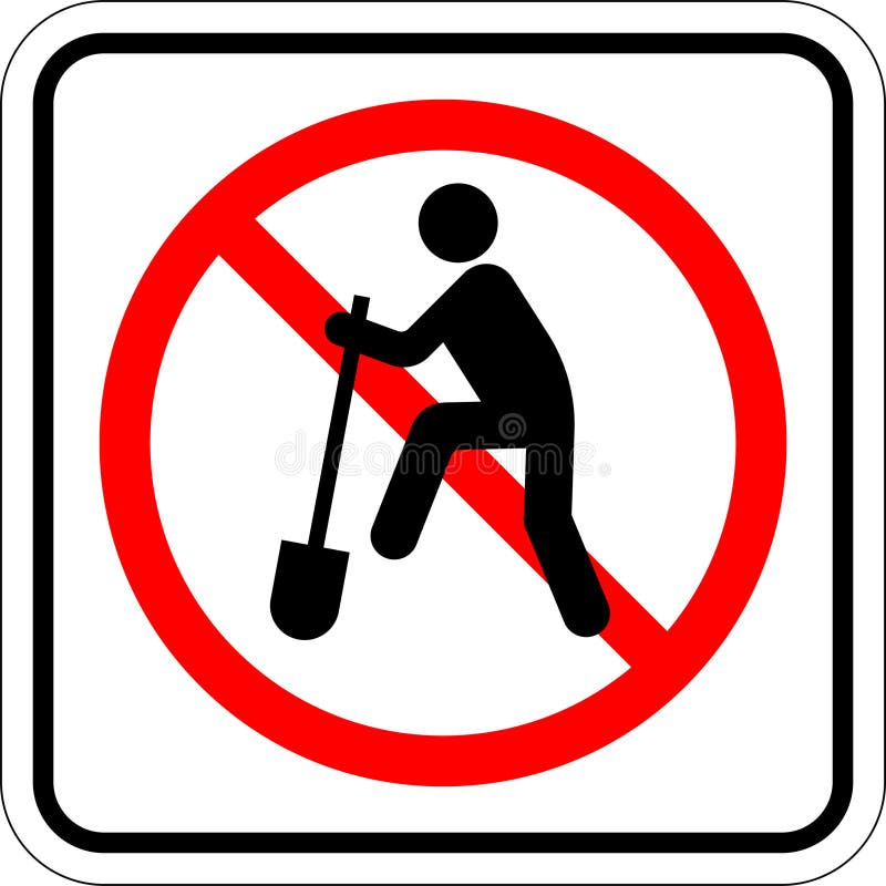 No Digging Icon Stock Illustrations – 128 No Digging Icon Stock ...