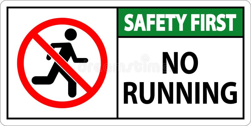 No Running Signs For Children