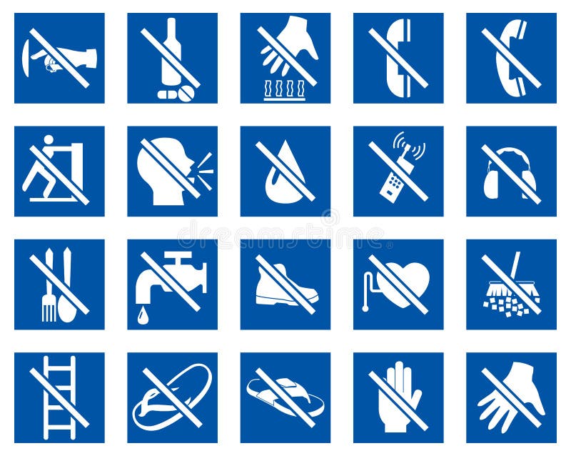 Prohibition Sign on White Background Stock Vector - Illustration of ...