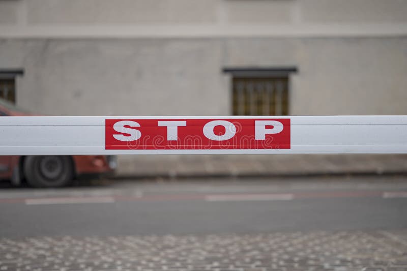 Prohibition Signs and Barriers. Stop and Prohibited Stock Photo - Image ...