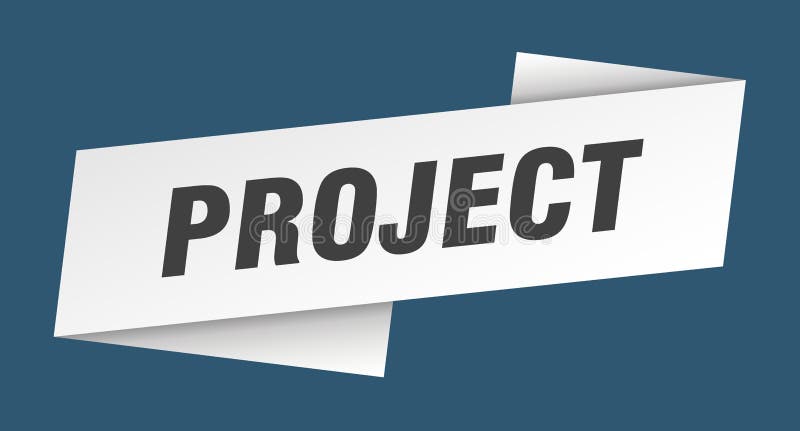 Project Banner. Project Speech Bubble Label Set Stock Vector ...