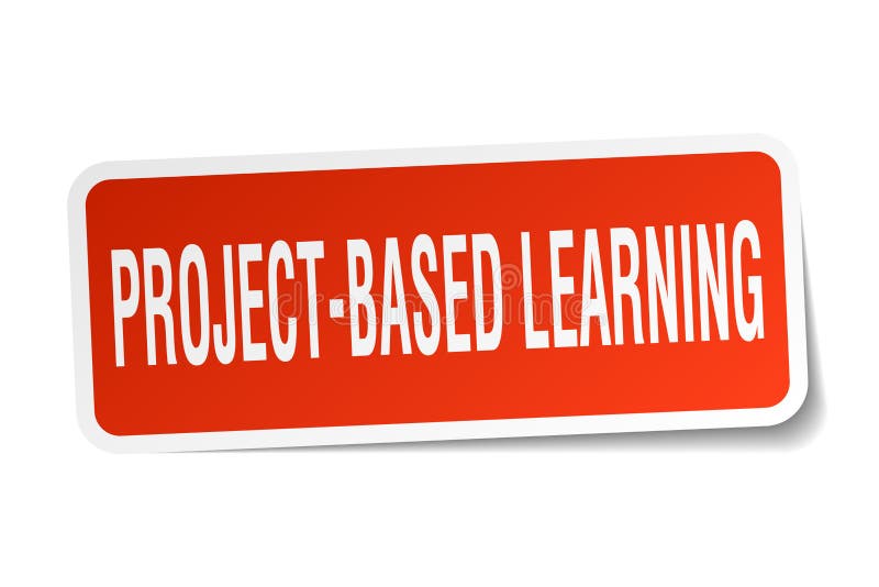 Project-based Learning Sticker on White Stock Vector - Illustration of ...