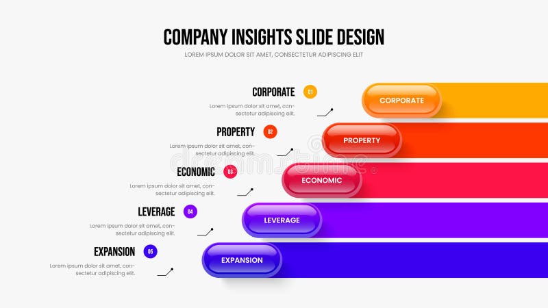 Project Briefing 5 Step Diagram Presentation Design Stock Vector ...