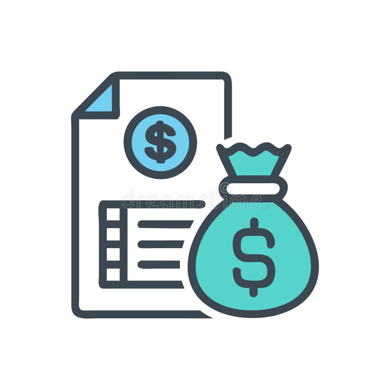 Project Budget Icon for Financial Planning Stock Vector - Illustration ...