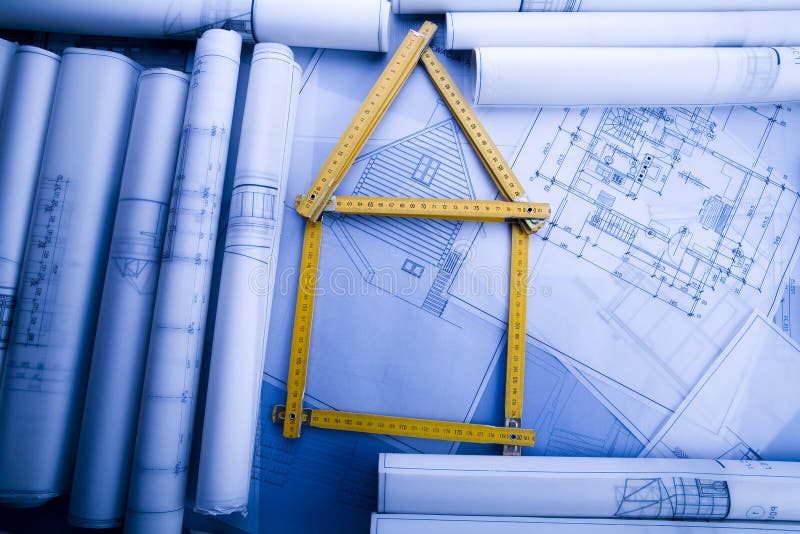 Project building stock image. Image of figure, draft, engineering - 6316669