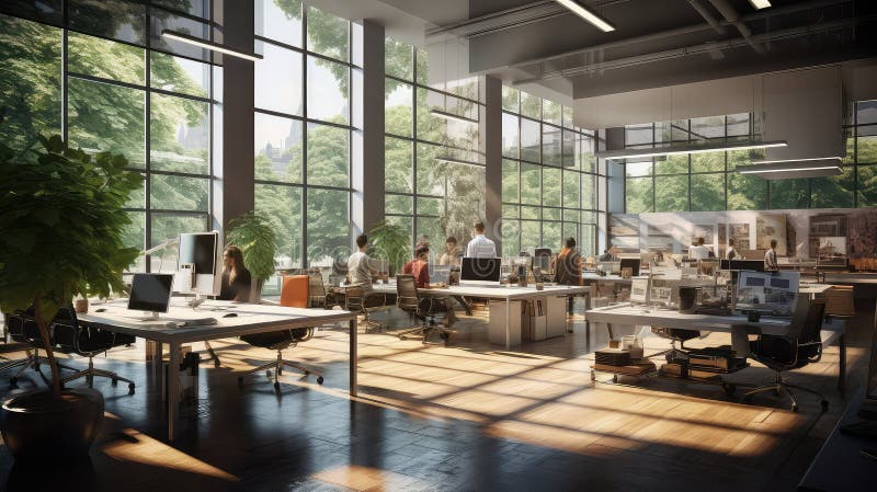 Project Busy Architect Office Stock Illustration - Illustration of ...