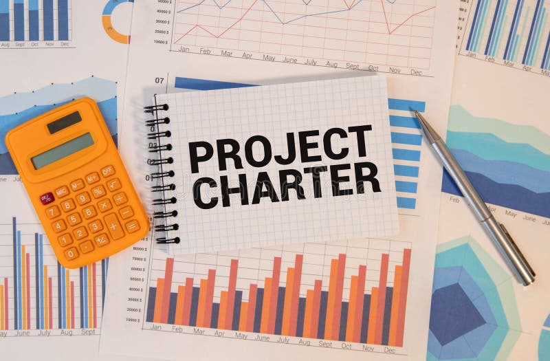 Project Charter Text on Blackboard, Business Concept Background Stock ...