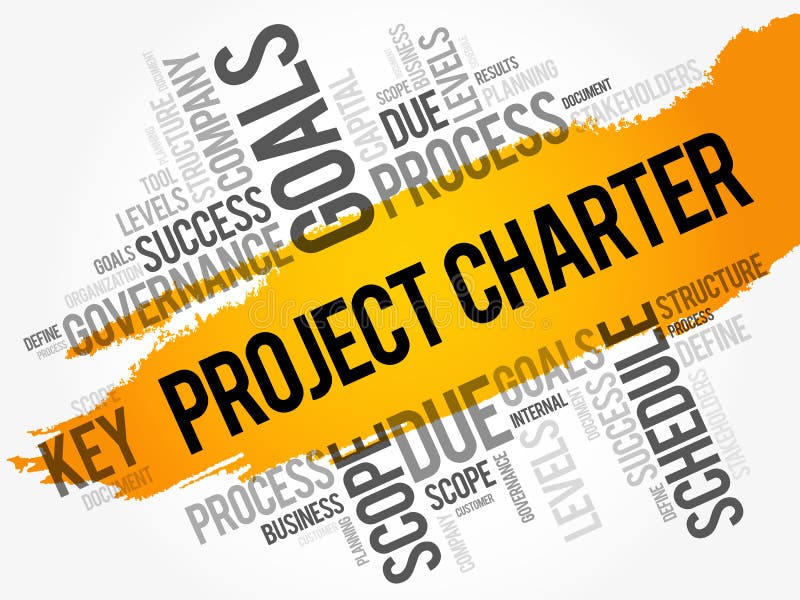 Project Charter Word Cloud Collage, Business Terms Such As Method ...
