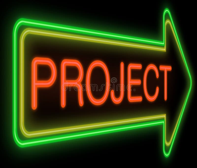 Project concept. stock illustration. Illustration of signage - 29068634