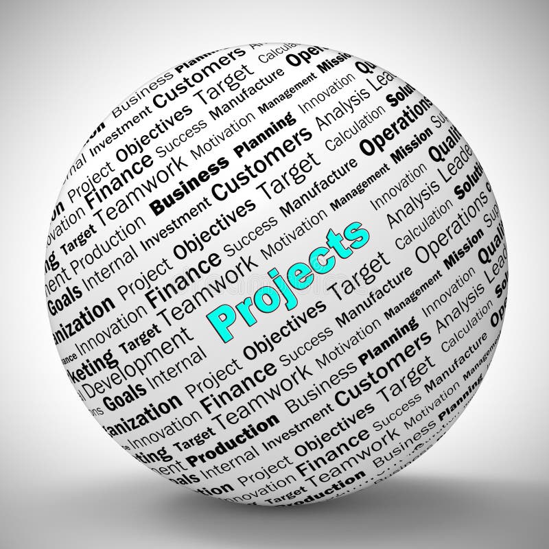 Project Concept Icon Means Scheme or Plan of Engagement - 3d ...