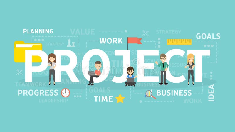 Project Concept Illustration. Stock Vector - Illustration of marketing ...