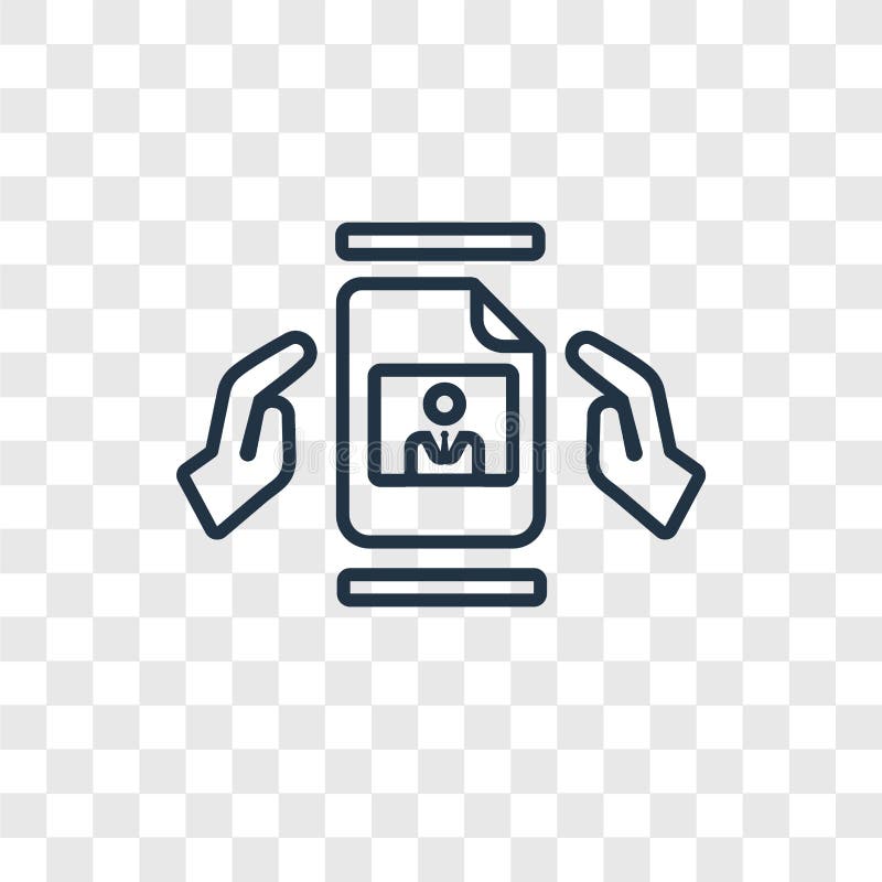 Project Concept Vector Linear Icon Isolated on Transparent Background ...