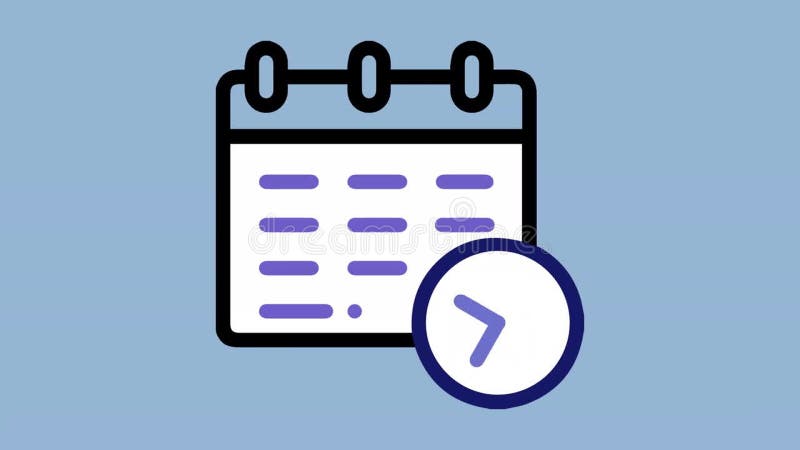 Project Deadline Animation with Project Calendar and Timer Animation ...