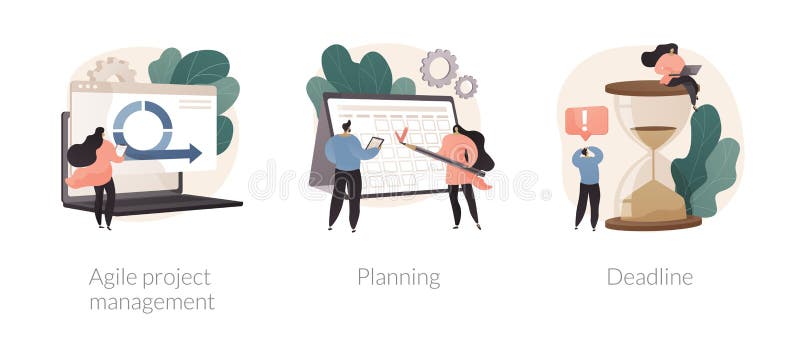 It Project Delivery Abstract Concept Vector Illustrations. Stock Vector ...