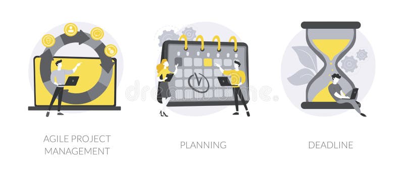 It Project Delivery Abstract Concept Vector Illustrations. Stock Vector ...