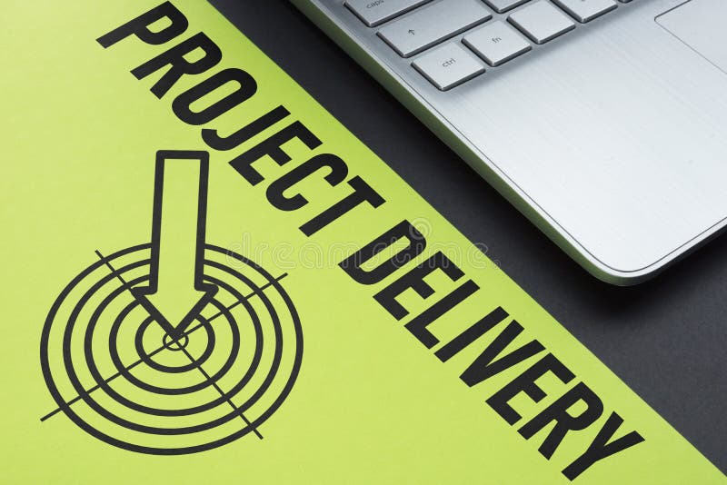 Project Delivery is Shown Using the Text Stock Image - Image of office ...