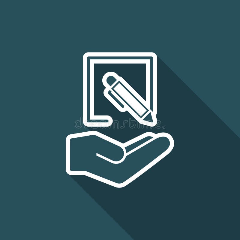 Project design - flat icon stock vector. Illustration of idea - 119151404