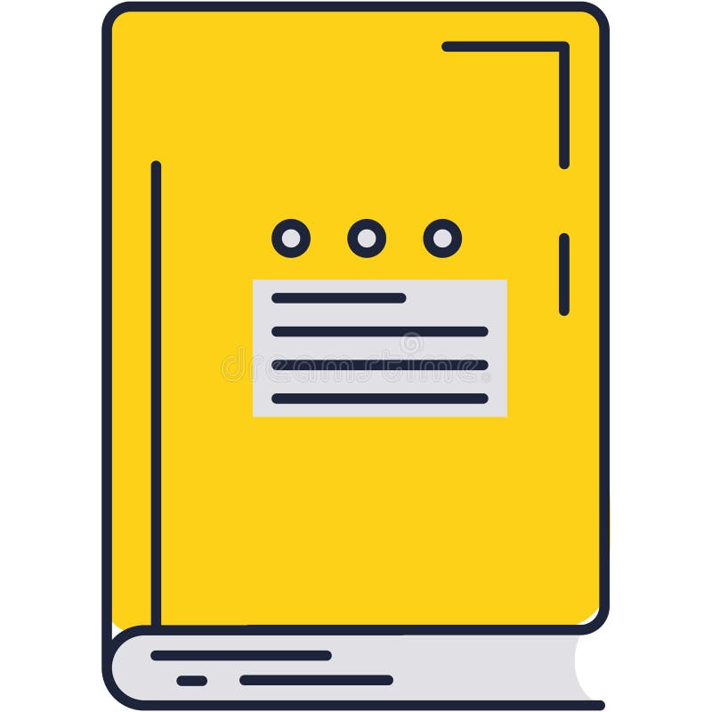 Project Detail and Action Plan Book Icon Vector Stock Vector ...