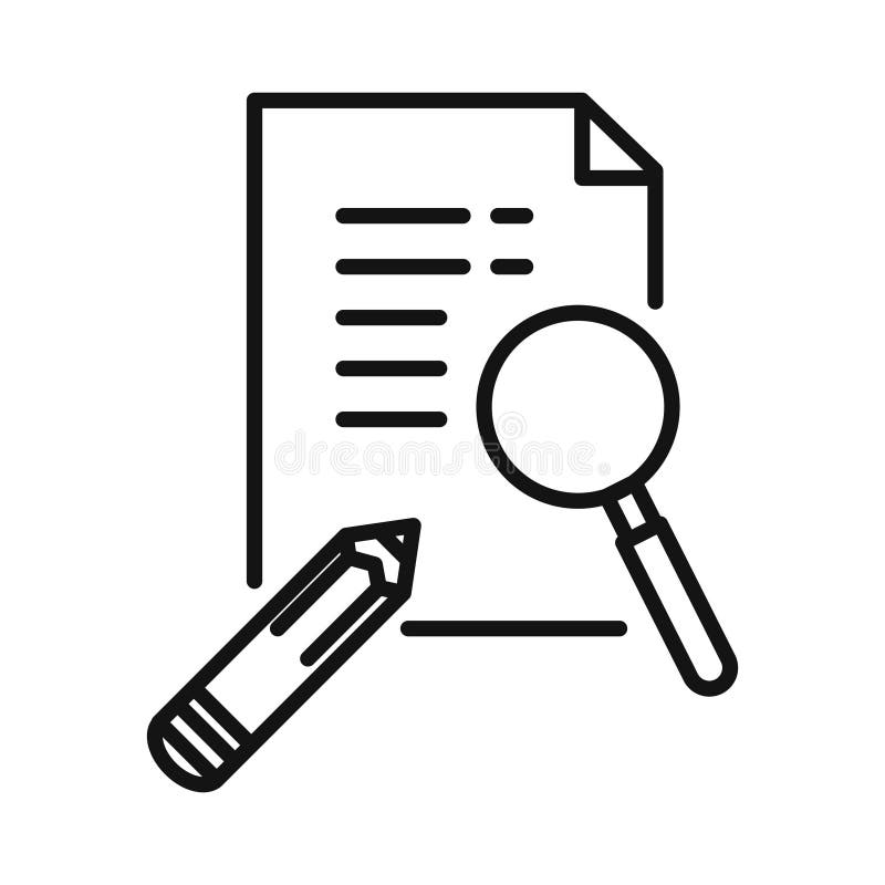 Project Detail Black and White Illustration Stock Vector - Illustration ...