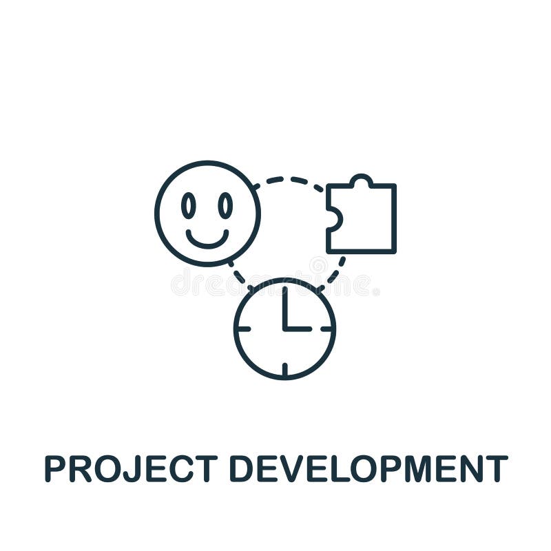 Project Development Icon from Reputation Management Collection. Simple ...