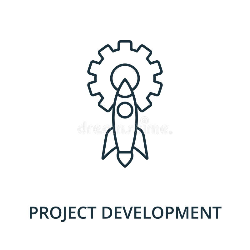 Project Development Icon. Line Style Element from Reputation Management ...