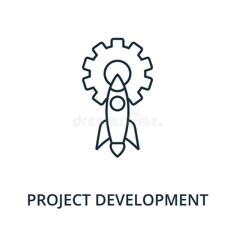Project Development Icon. Line Style Element from Reputation Management ...