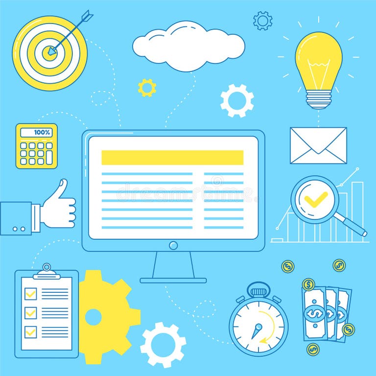 Project Development Illustration Stock Vector - Illustration of good ...