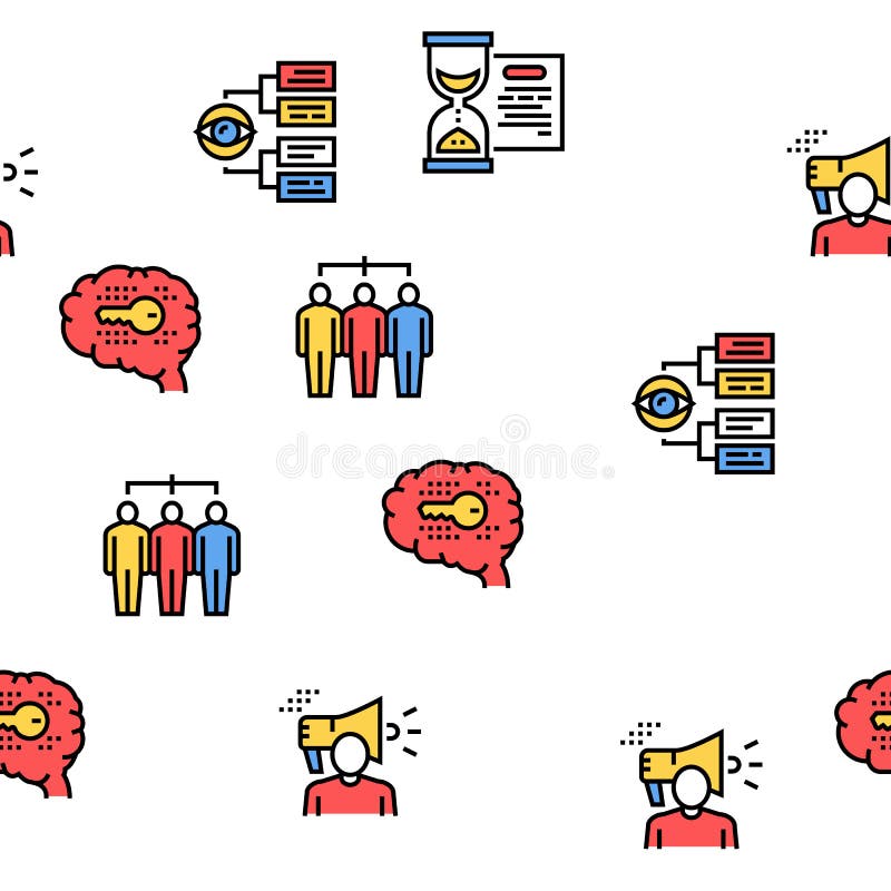 Project Development Vector Seamless Pattern Stock Vector - Illustration ...