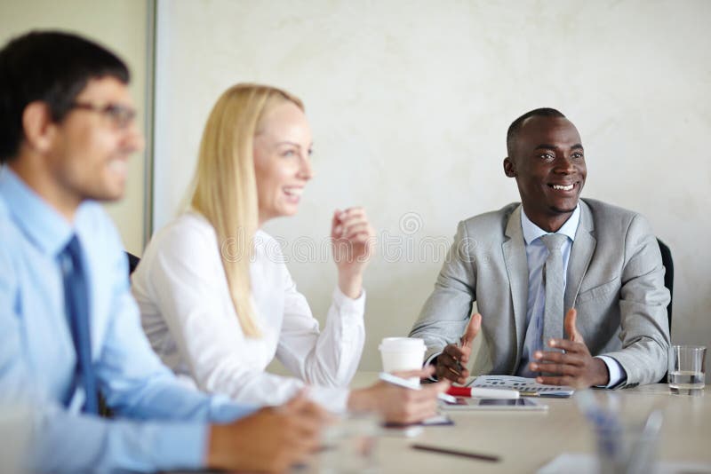 Project Discussion in Board Room Stock Photo - Image of businesswoman ...