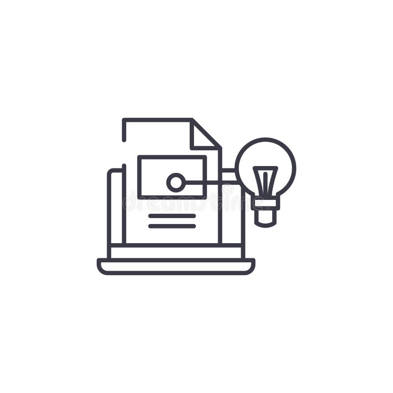 Project Documentation Linear Icon Concept Project Documentation Line