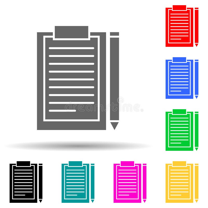 Project Documentation Multi Color Style Icon. Simple Glyph, Flat Vector ...