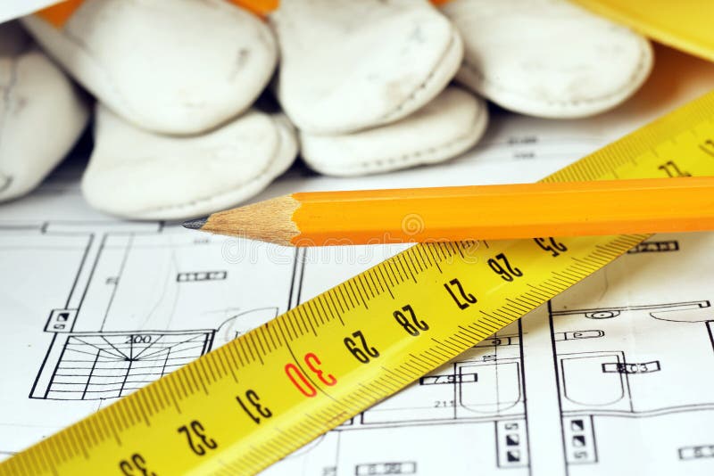 Measure up stock photo. Image of draw, consult, architect - 3857634