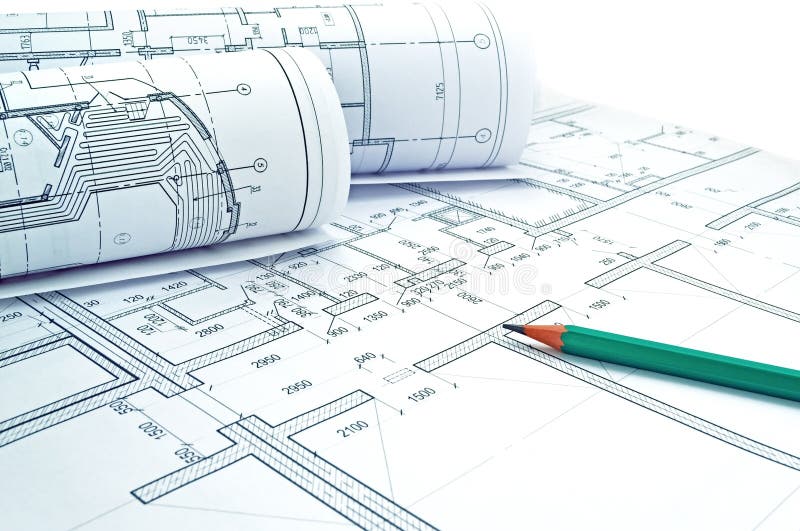 Project drawings stock image. Image of growth, development - 37849479