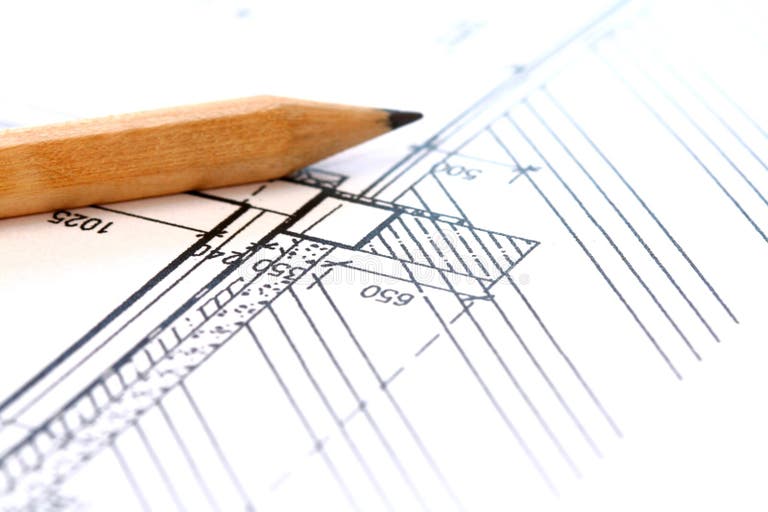 Project drawings stock photo. Image of building, designer - 30681518