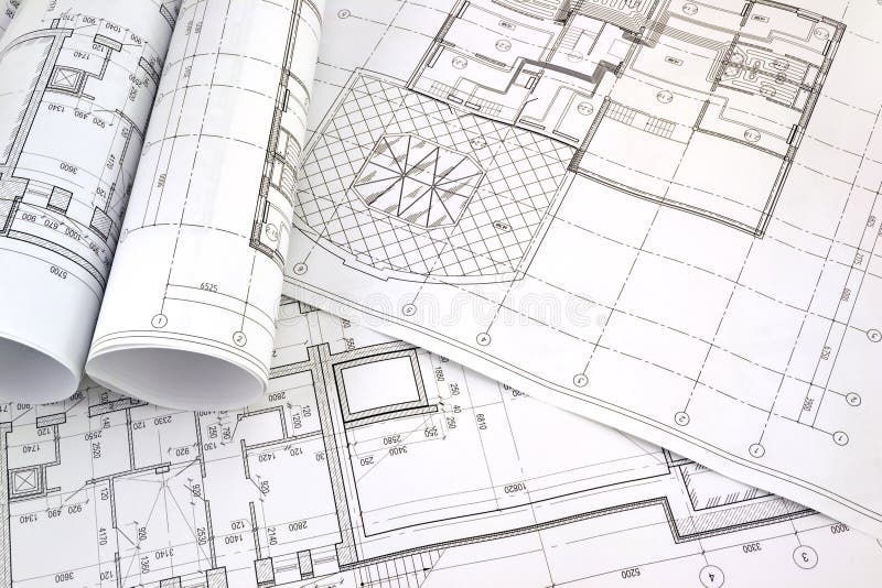 Project drawings stock image. Image of jobs, foreground - 49585199