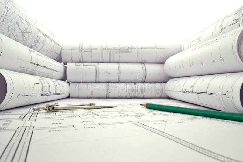 Project drawings stock photo. Image of calculation, cover - 38808508