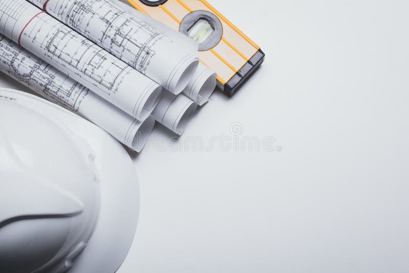 Project drawings and tools stock photo. Image of digital - 70232198