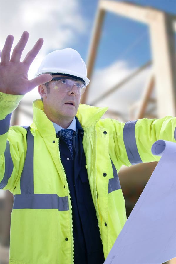 Project Engineer stock photo. Image of hard, planner, headwear - 7958042